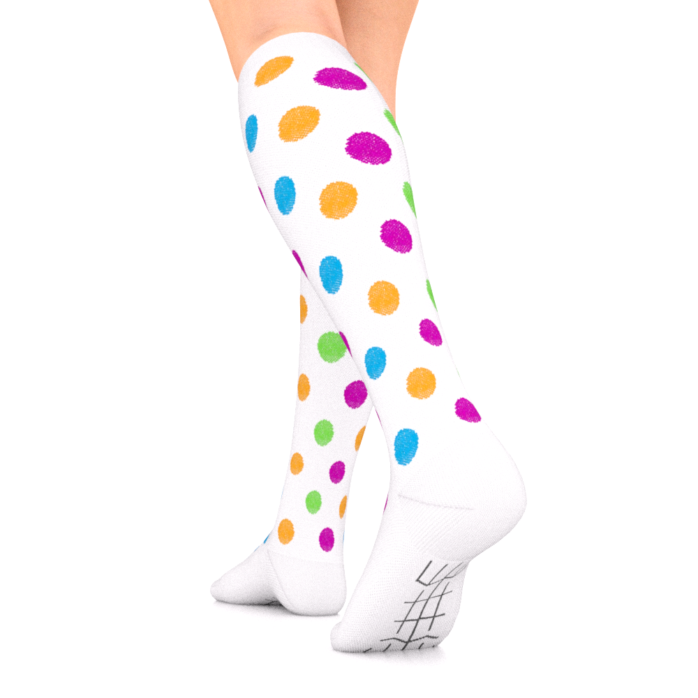 Unisex Compression Socks | Solid, Colorful, PT Uniform Compliant