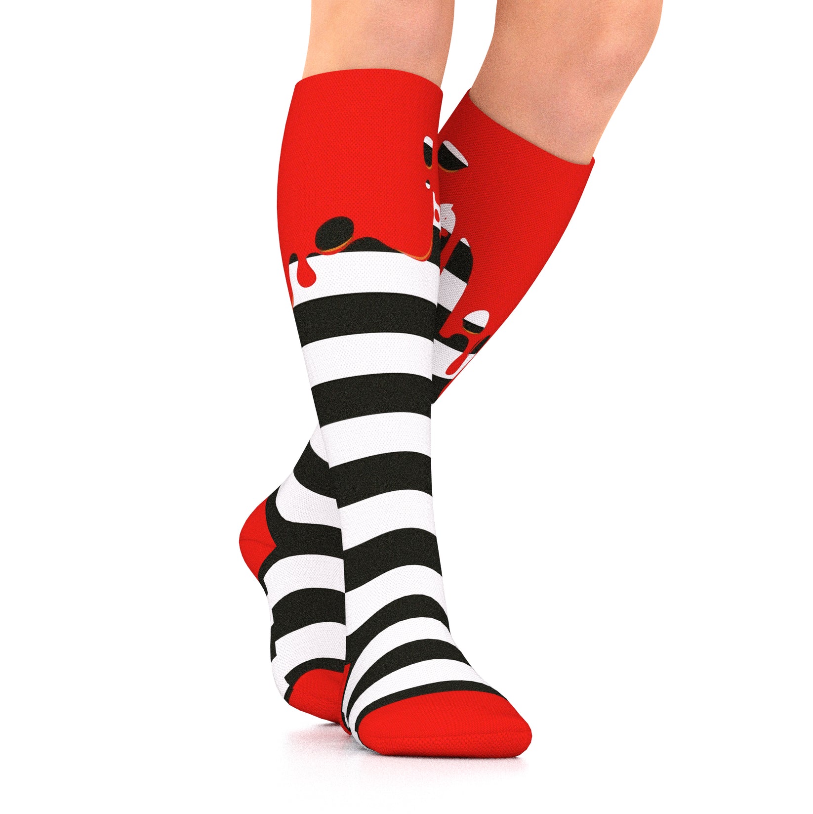 Holiday Compression Socks Unisex | Red Ooze – GO2 Socks Co